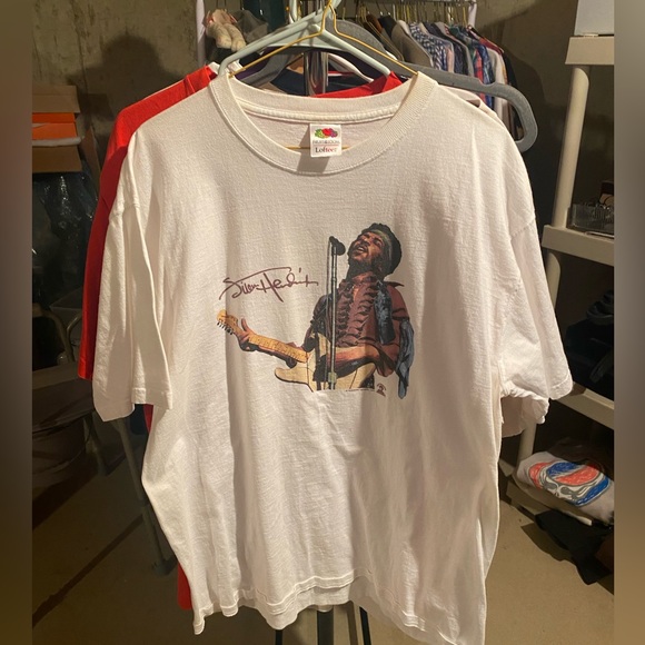 jimi hendrix | Shirts | Vintage Jimi Hendrix Tee Authentic Hendrix Llc ...